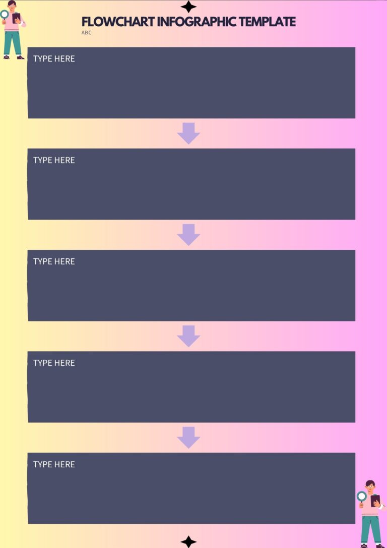 Flowchart Infographic template - InfoGraphics